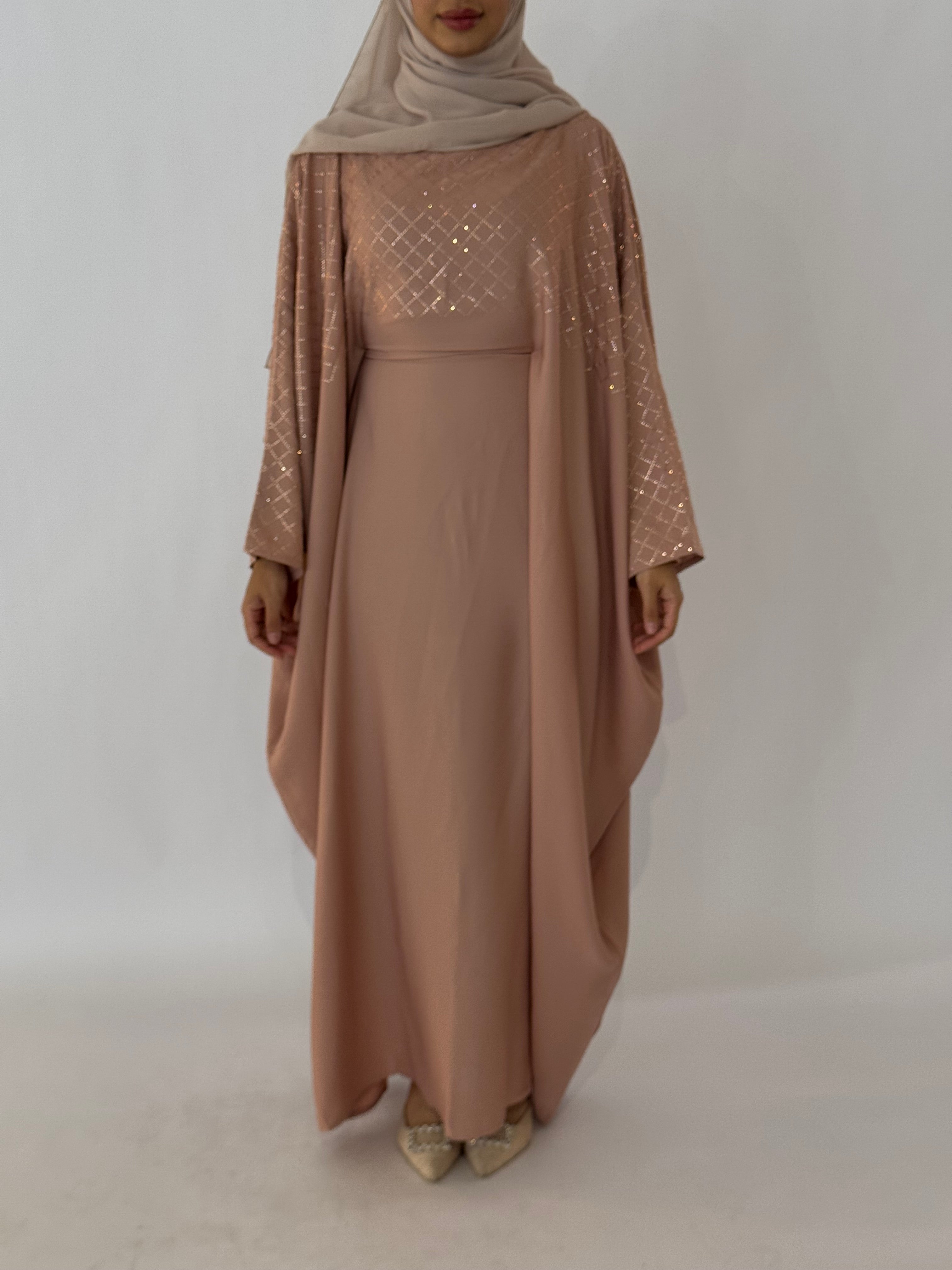 Almaz Butterfly Abaya - Pink – Jumeirah Boutique